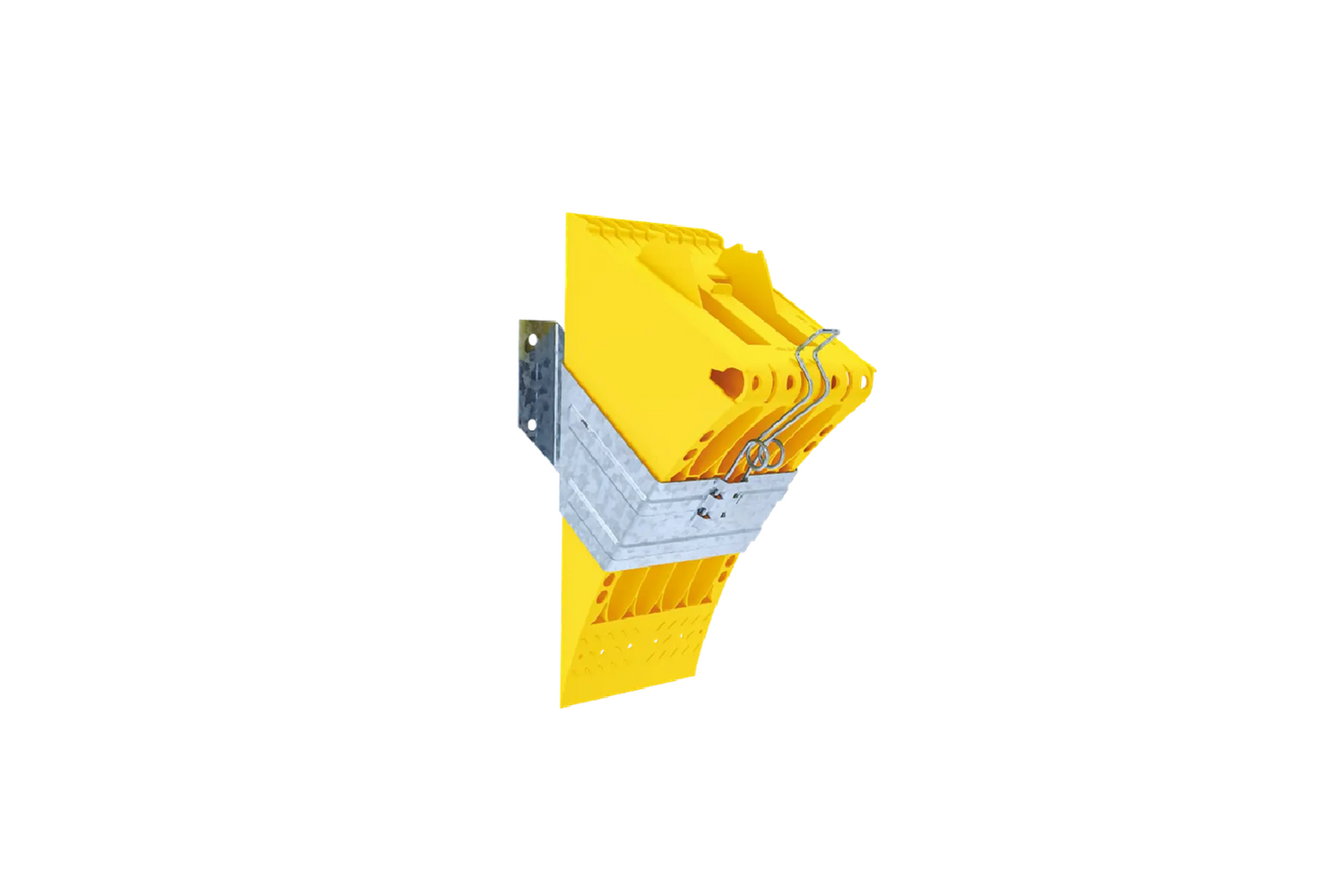 Cale de roue G46 avec support de montage LOKHEN h : 190 mm - UNITRAILER