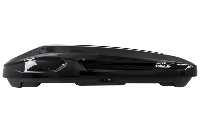 Coffre de toit, box Inter Pack Monsun PRO L, noir métallisé - UNITRAILER